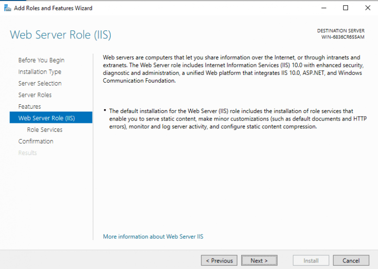 Installation et configuration du Serveur Web IIS sur Windows Serveur ... Installation et configuration du Serveur Web IIS sur Windows Serveur ...