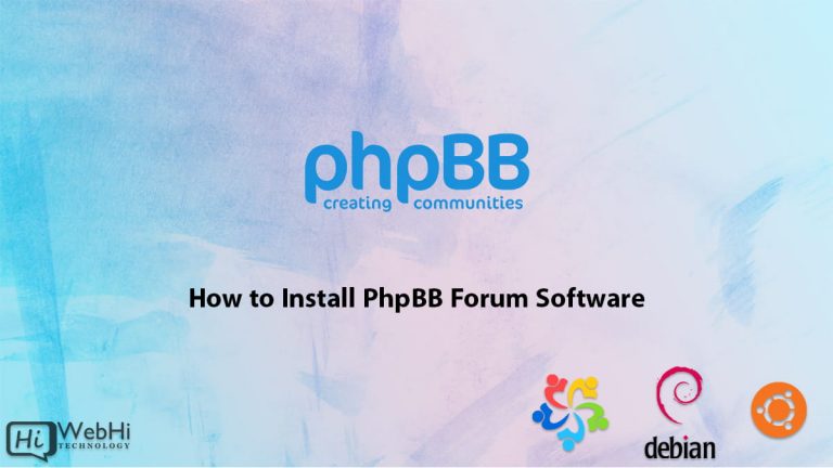 How to install PhpBB Forum package - Tutorial & Documentation