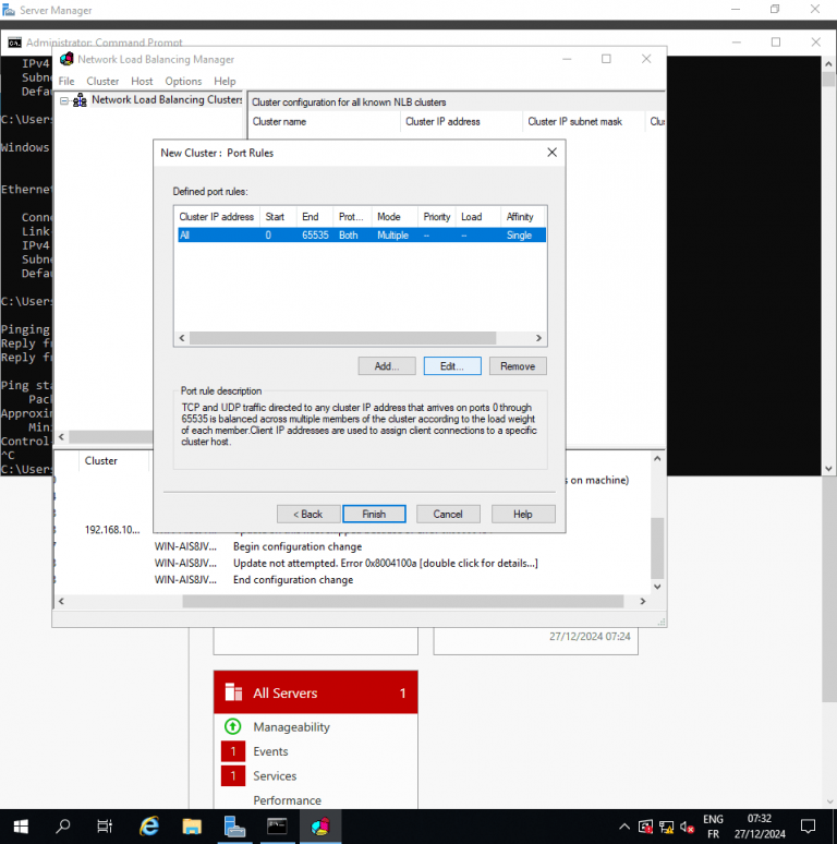 Setup network load balancing on Windows server - Tutorial & Documentation